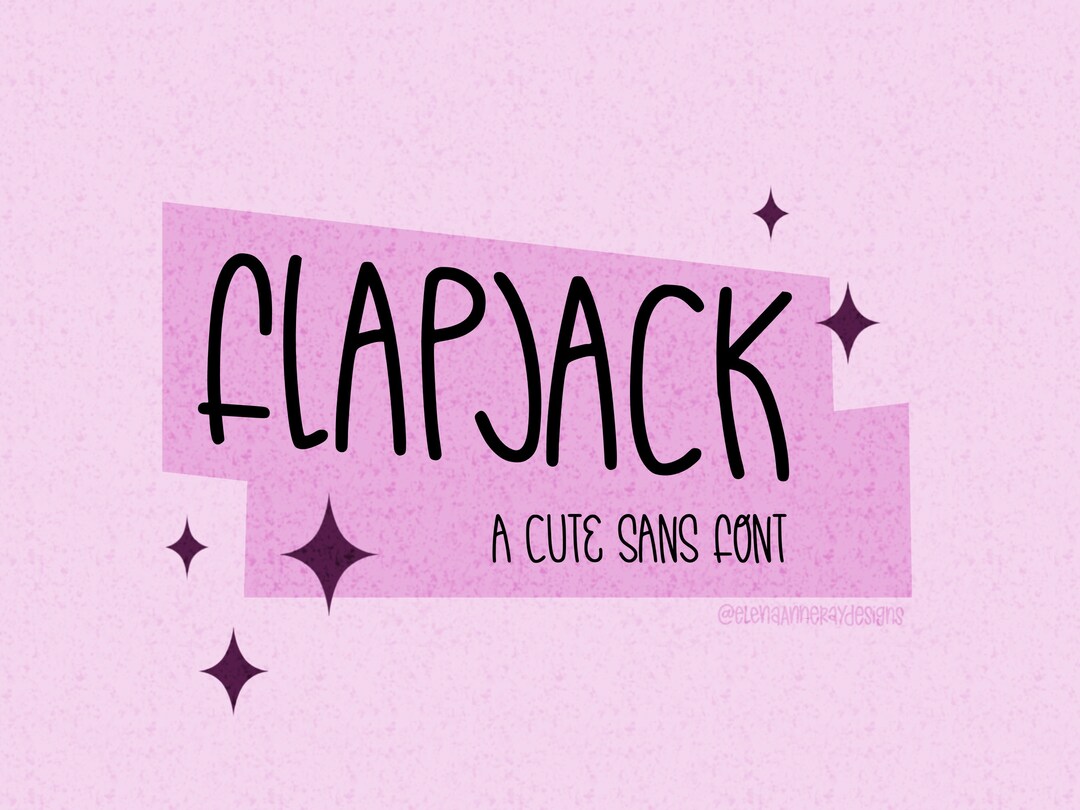 Flapjack Sans Font for Planners, Fonts for Procreate, Commercial Use ...