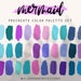 6 Procreate Color Palettes, Mermaid Procreate Color Palette, Ocean ...