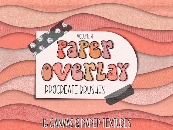 16 Overlay Procreate Brushes Paper Procreate Texture | Etsy