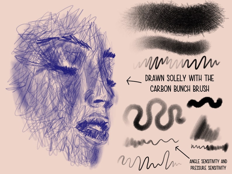 Procreate Brushes, Crosshatch, Drawing + Sketching, Charcoal & Graphite ...