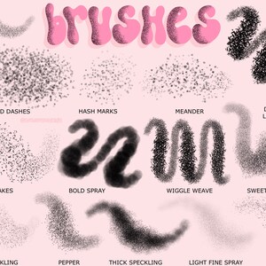 Speckled Procreate Brushes for Texture & Dimension in Procreate Art + Lettering, Stippling ...