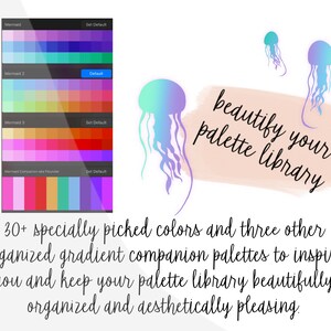 4 Procreate Color Palettes Gradient Procreate Color Palette - Etsy UK