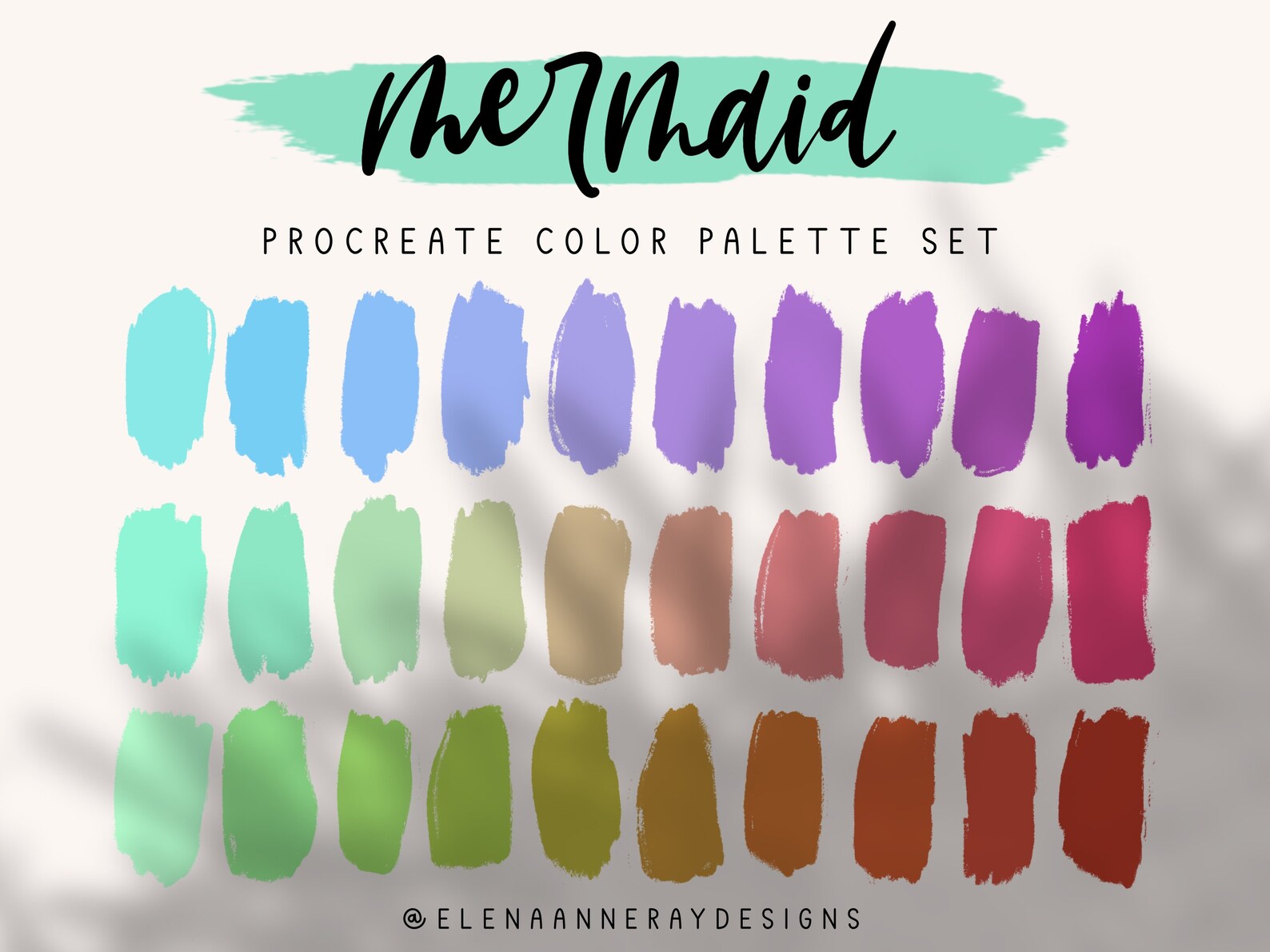 4 Procreate Color Palettes Gradient Procreate Color Palette - Etsy UK