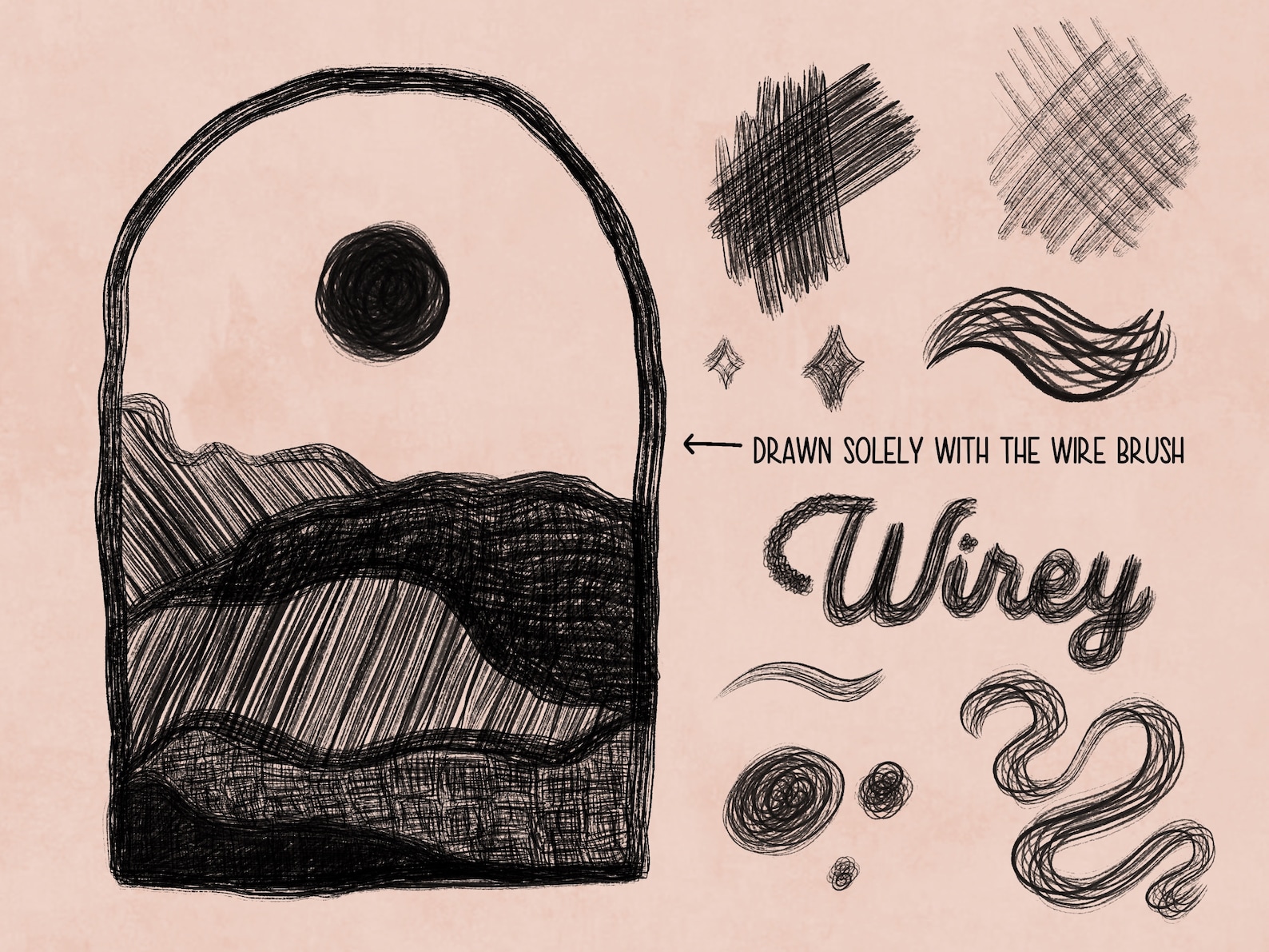 Procreate Brushes, Crosshatch, Drawing + Sketching, Charcoal & Graphite ...