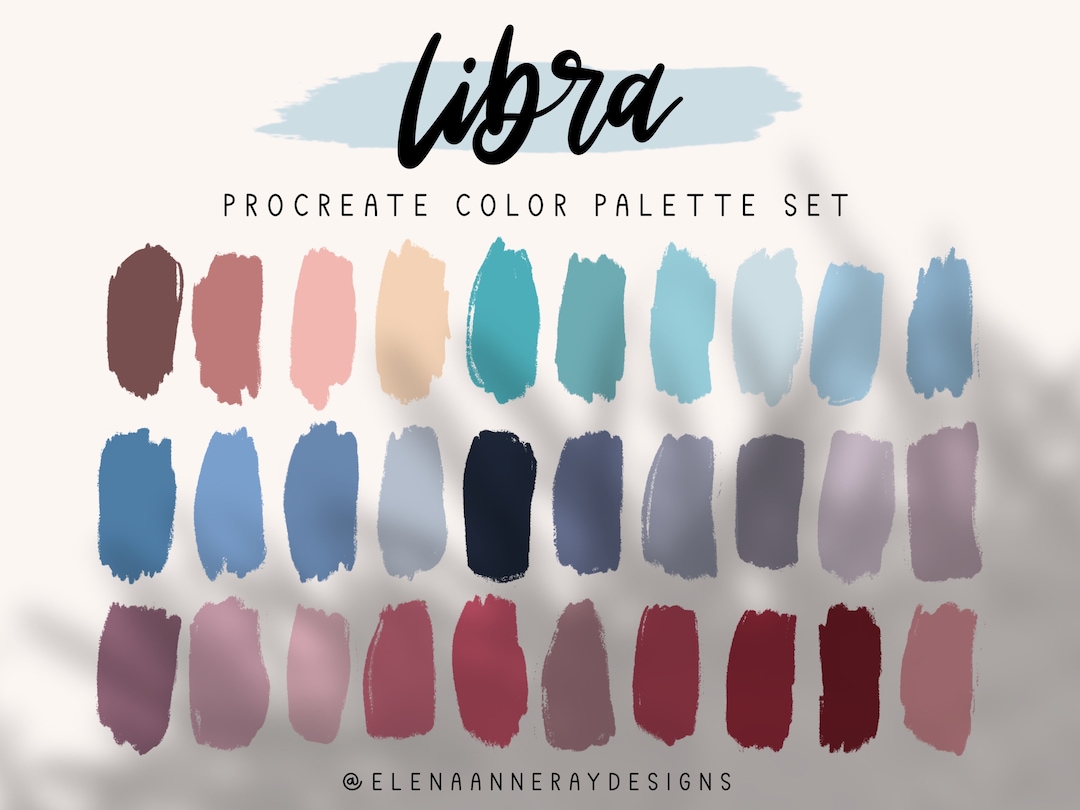 Libra Procreate Color Palette Set - Etsy
