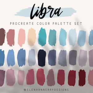 Libra Procreate Color Palette Set - Etsy