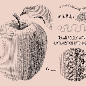 Procreate Brushes, Crosshatch, Drawing + Sketching, Charcoal & Graphite ...