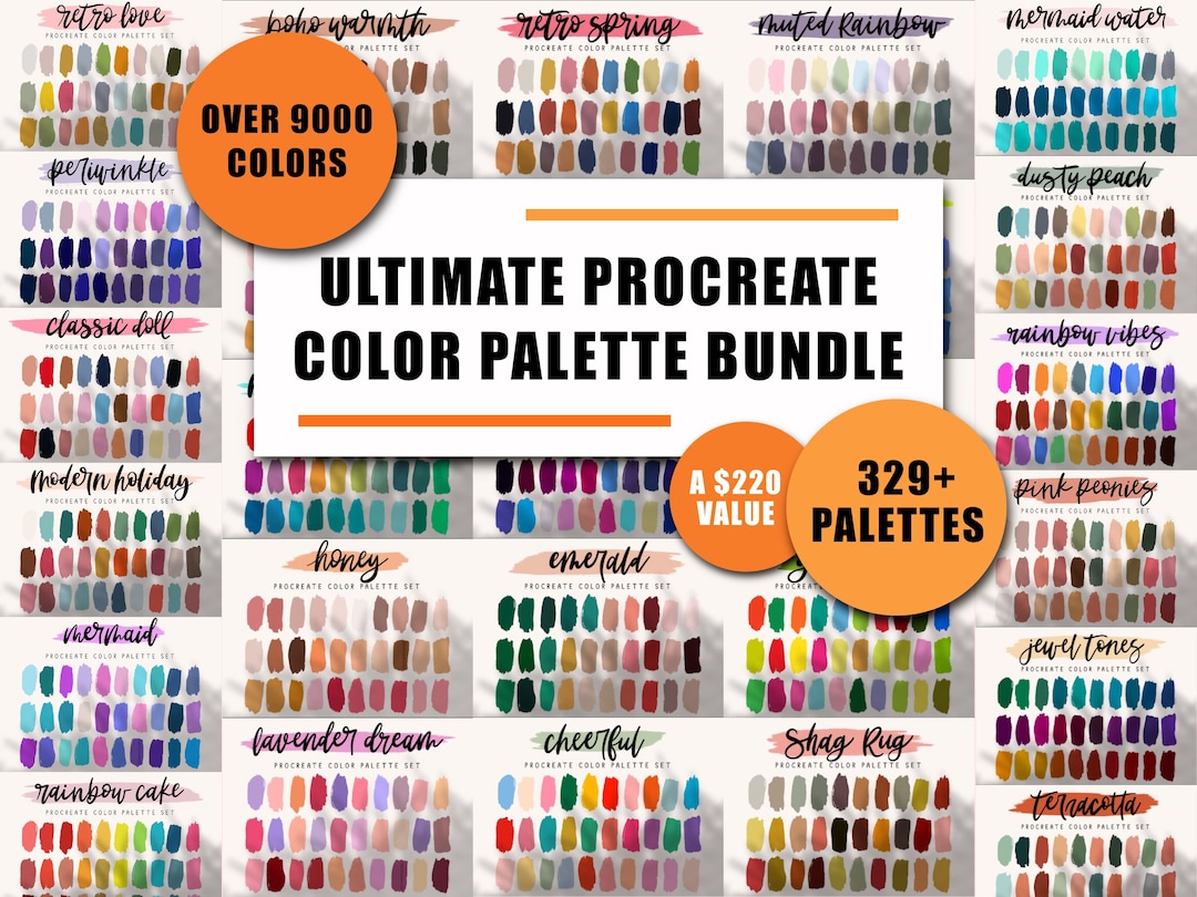 Procreate Color Palette Bundle With Hundreds Of Palettes And Thousands Of Colors For Color Picking