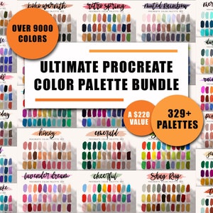 Procreate Color Palette Bundle With Hundreds of Palettes & Thousands of ...