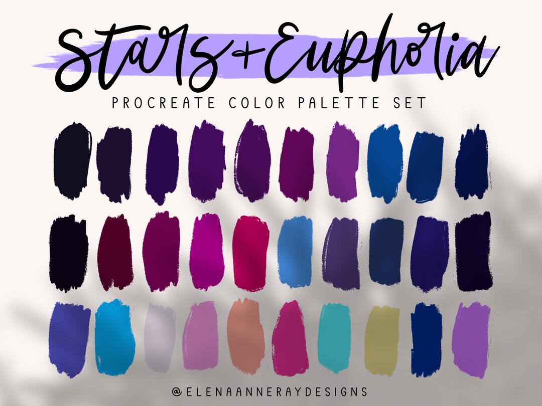 8 Procreate Color Palettes, Galaxy Colors, Procreate Color Palette ...