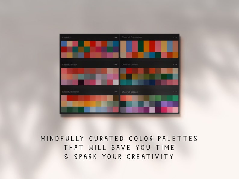 Cheerful Procreate Color Palettes: Bright Color Swatches (digital ...