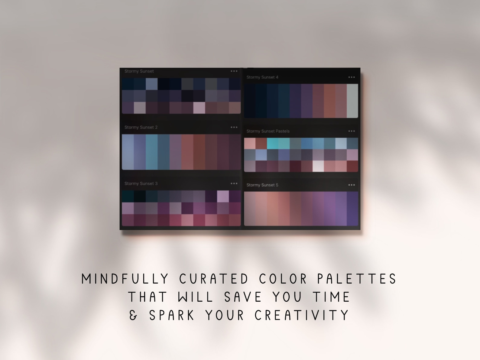 6 Procreate Color Palettes Gradient Procreate Color Palette Etsy