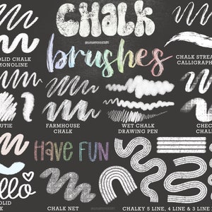 Procreate Chalk Brush Set: Realistic Art, Lettering, Texture Brushes ...