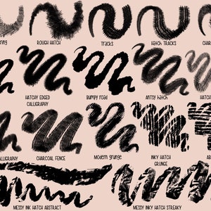 Procreate Brushes, Crosshatch, Drawing + Sketching, Charcoal & Graphite ...