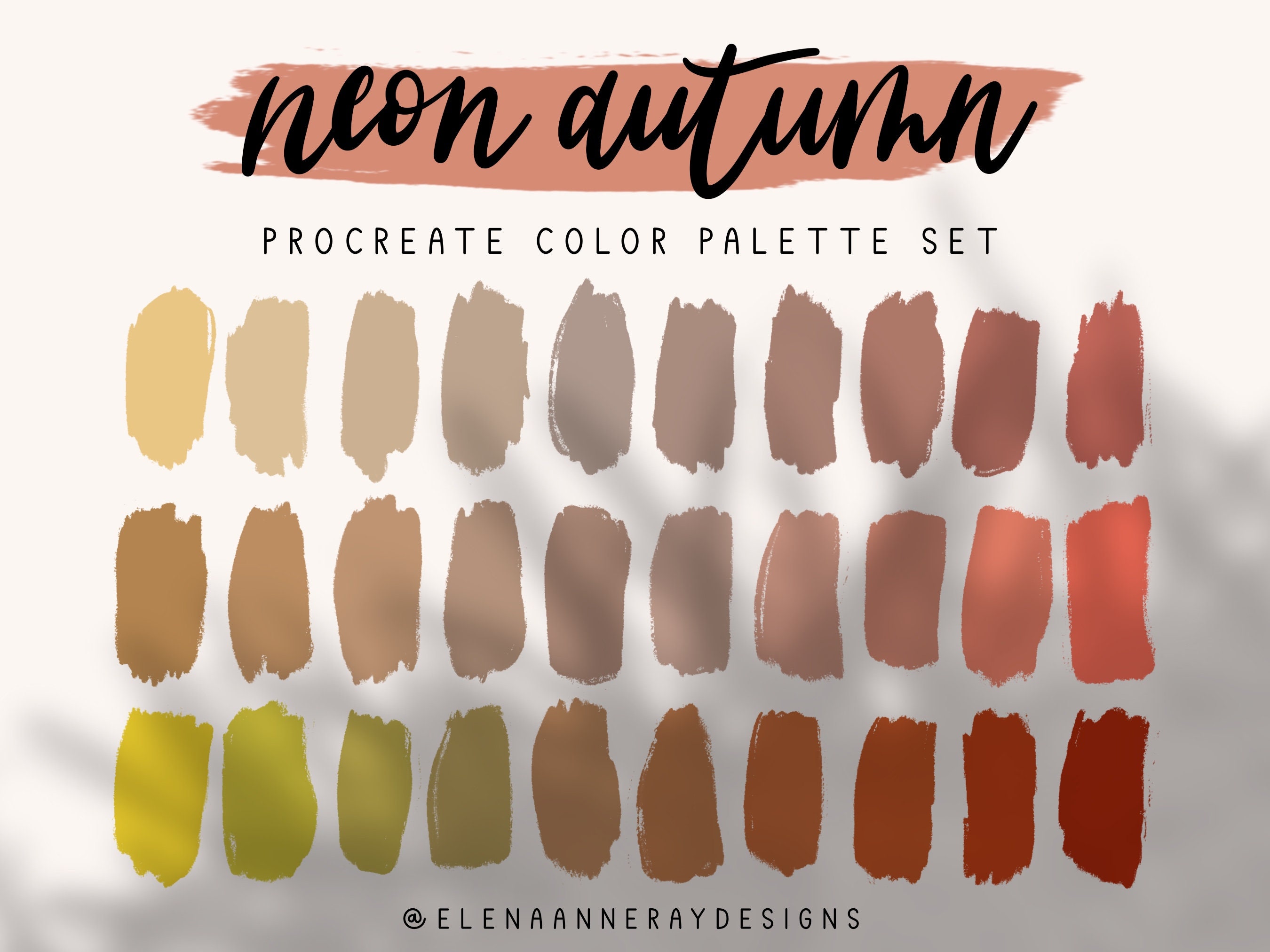 2 Procreate Color Palettes Gradient Procreate Color Palette - Etsy