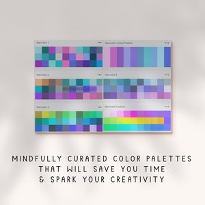 6 Procreate Color Palettes, Mermaid Procreate Color Palette, Ocean ...