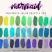 6 Procreate Color Palettes, Mermaid Procreate Color Palette, Ocean ...