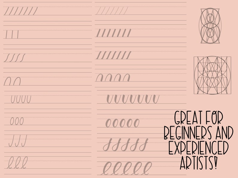 Procreate Stamps Procreate Grid Builder Lettering Grids Etsy