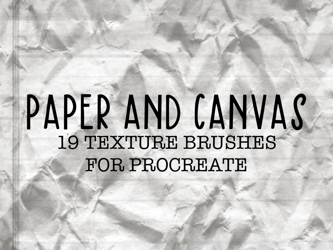 Procreate Paper & Canvas Texture Brushes: Overlay Brush Set (19 Brushes ...