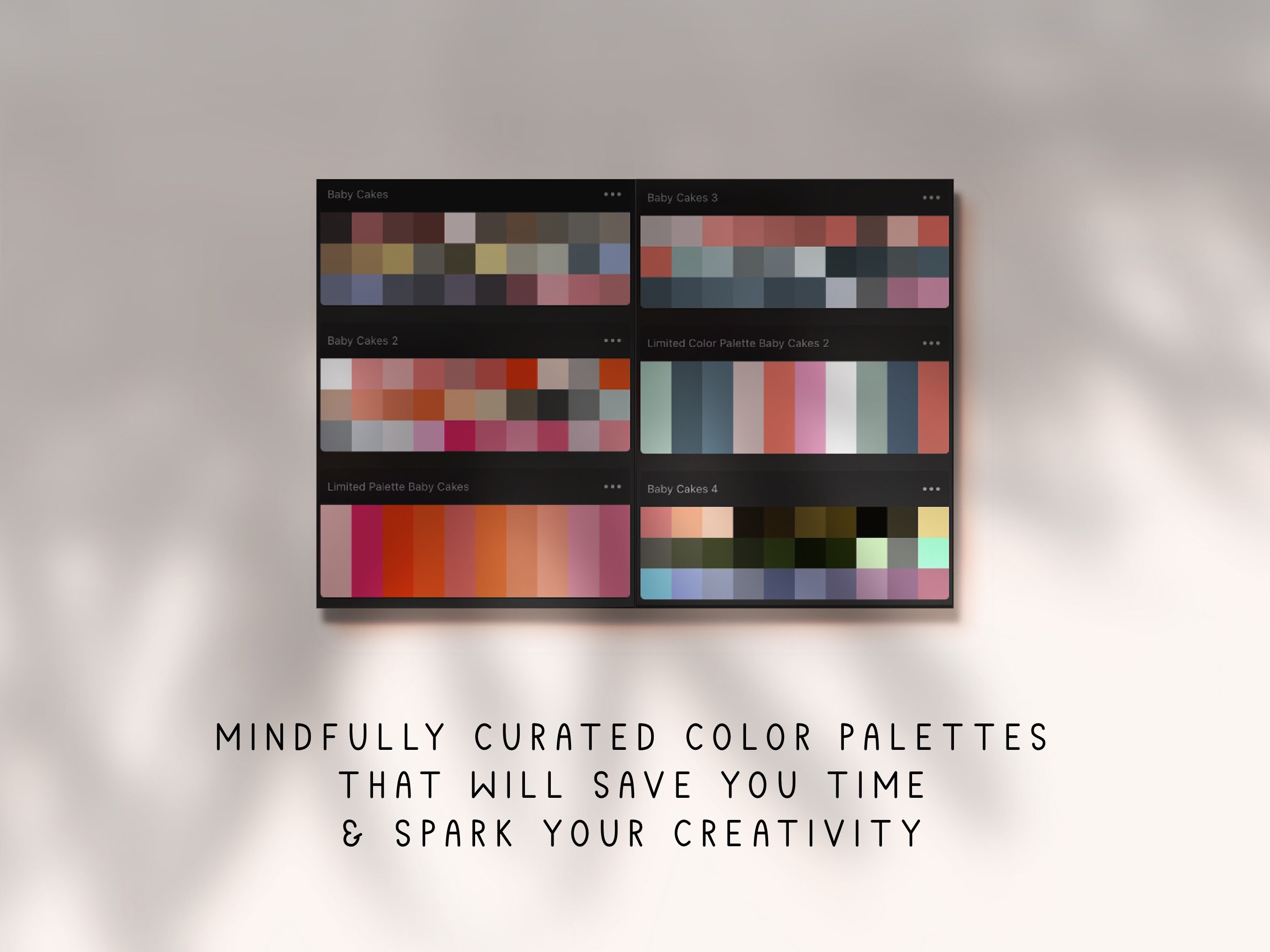 6 Procreate Color Palettes Happy Procreate Colors Cute Color - Etsy