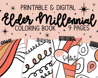 Millennial Coloring - Etsy