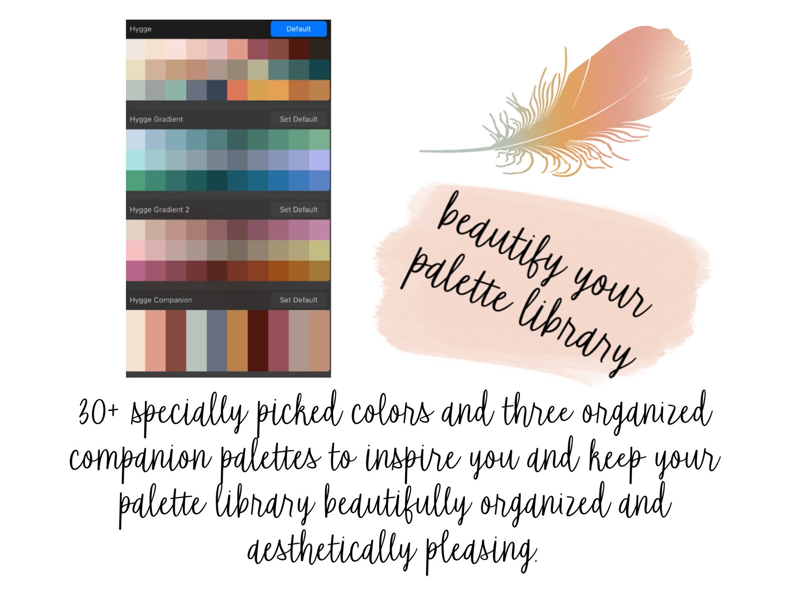 4 Procreate Color Palettes Gradient Procreate Color Palette | Etsy