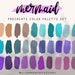 6 Procreate Color Palettes, Mermaid Procreate Color Palette, Ocean ...