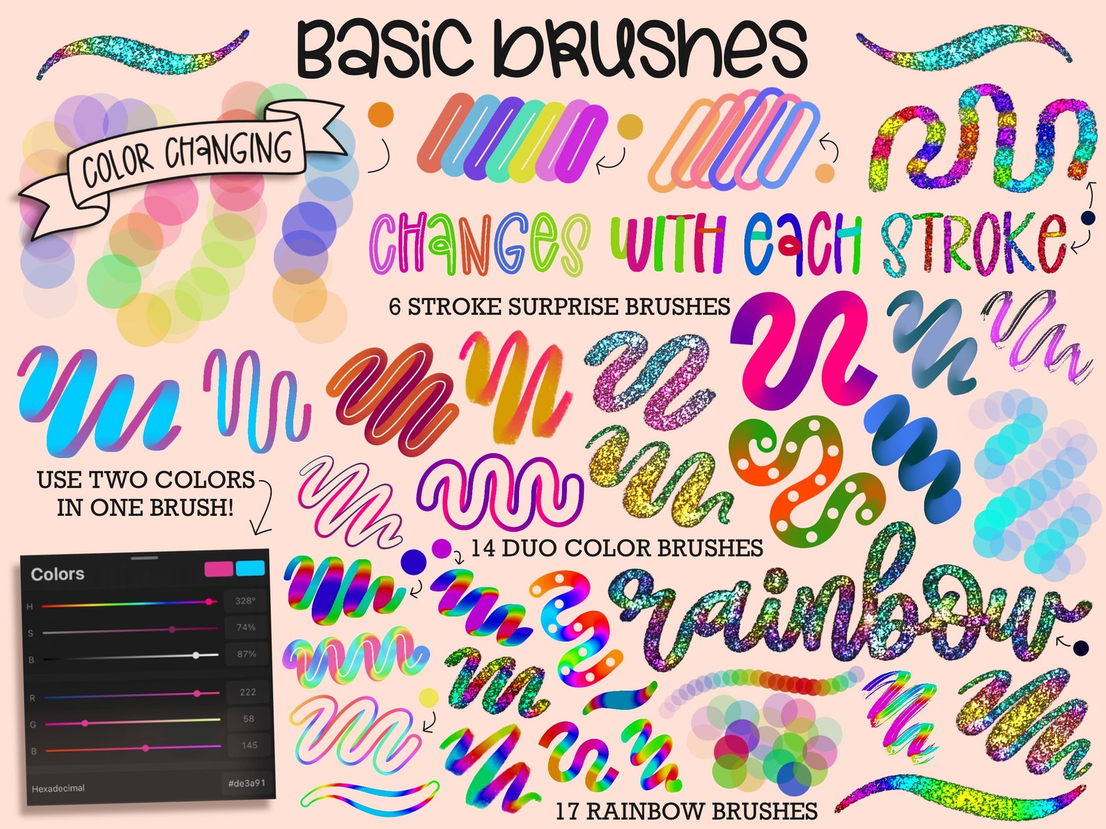 Basic Lettering Brushes Beginner Procreate Bundle Procreate - Etsy