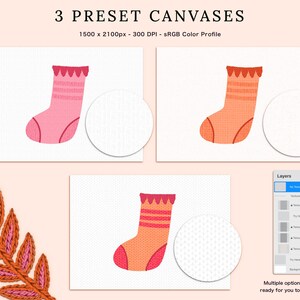 Realistic Knit & Stitches Procreate Brushes | Digital Textile Art Kit ...