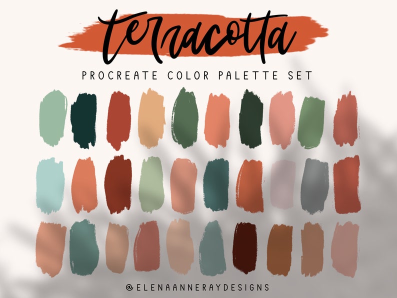 4 Procreate Color Palettes Gradient Procreate Color Palette - Etsy