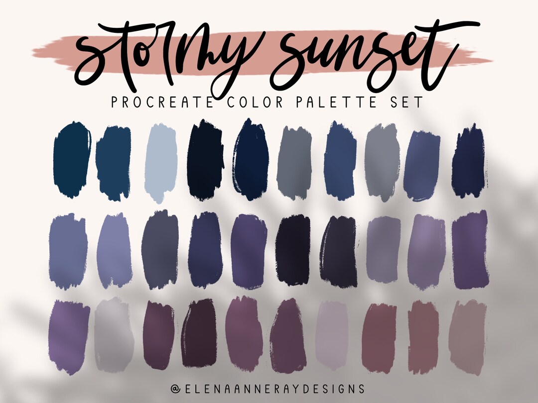 6 Procreate Color Palettes Gradient Procreate Color Palette B Oho Colors Palette Set Muted