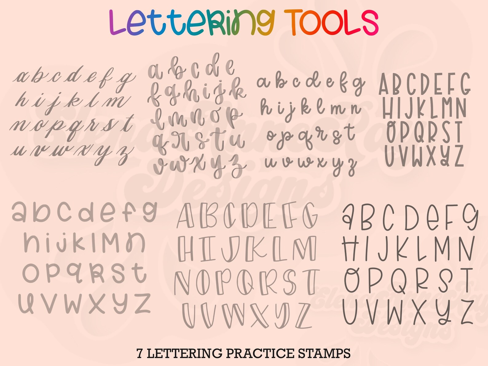 Basic Lettering Brushes Beginner Procreate Bundle Procreate - Etsy