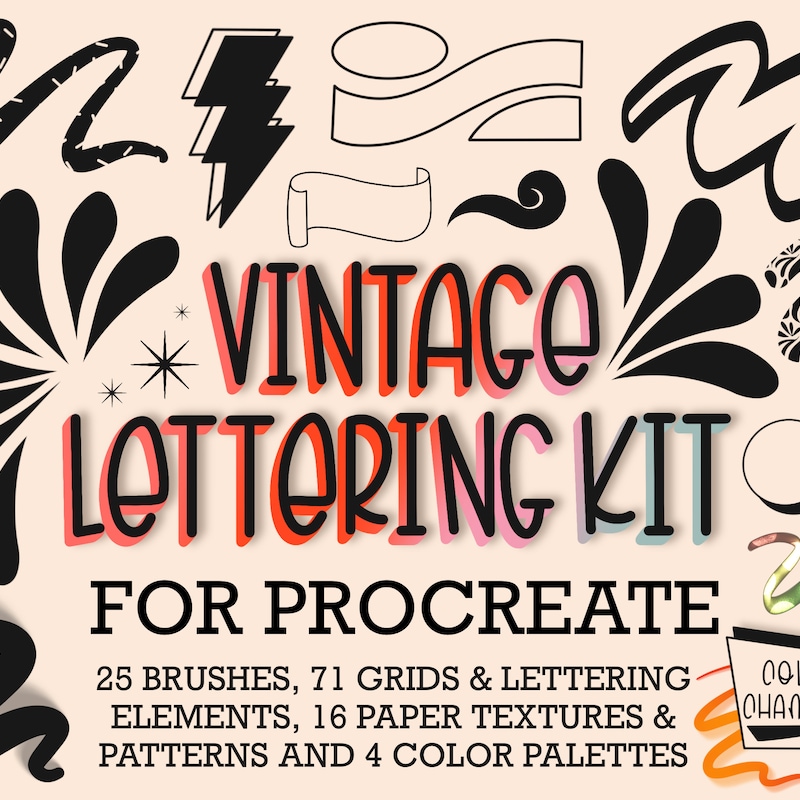 Vintage Lettering - Etsy