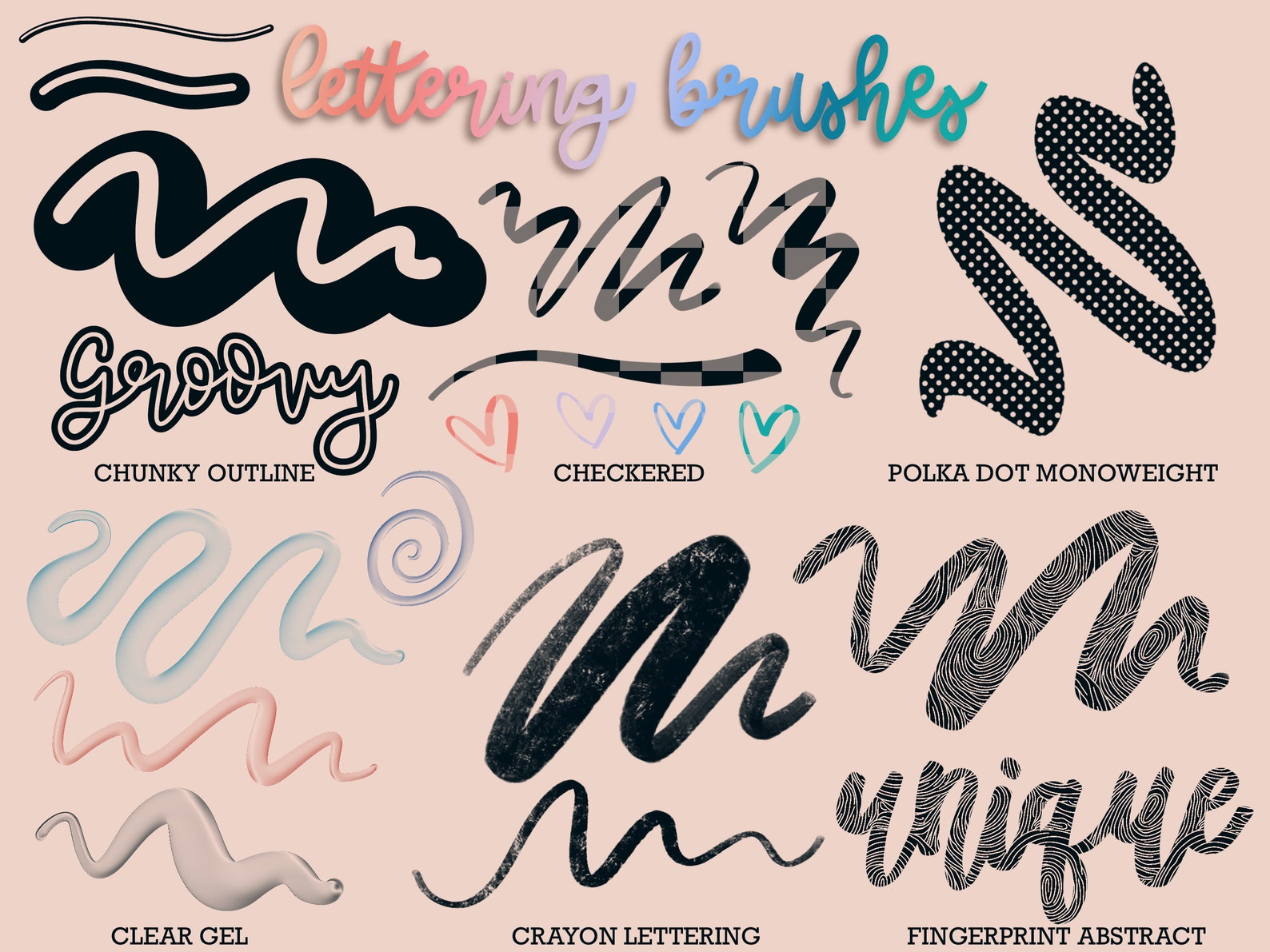 Procreate Brushes Procreate Grid Builder Glitter Brush | Etsy