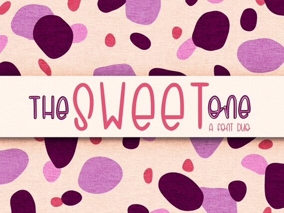 Sweet Font Pair Font Duo Cute Font Outline Font Commercial - Etsy Ireland