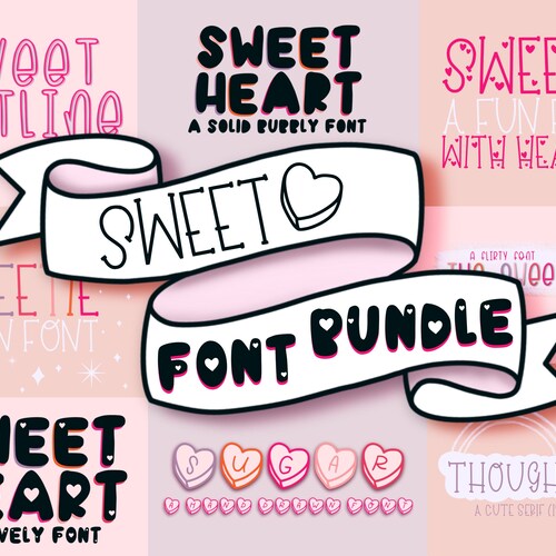 More Love Font Cute Font Cricut Fonts Valentine's Day - Etsy