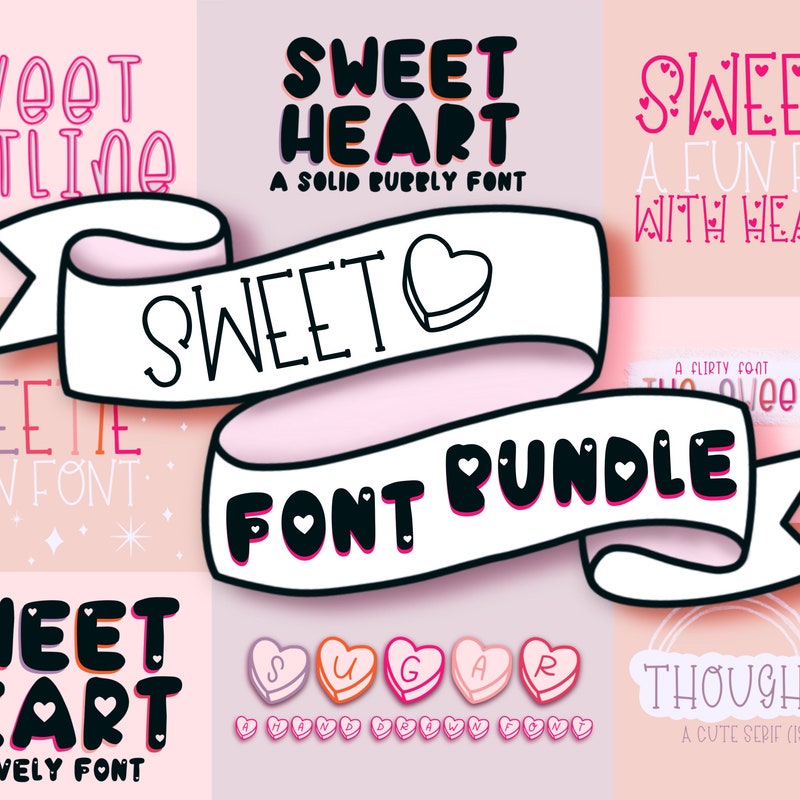 Candy Font - Etsy