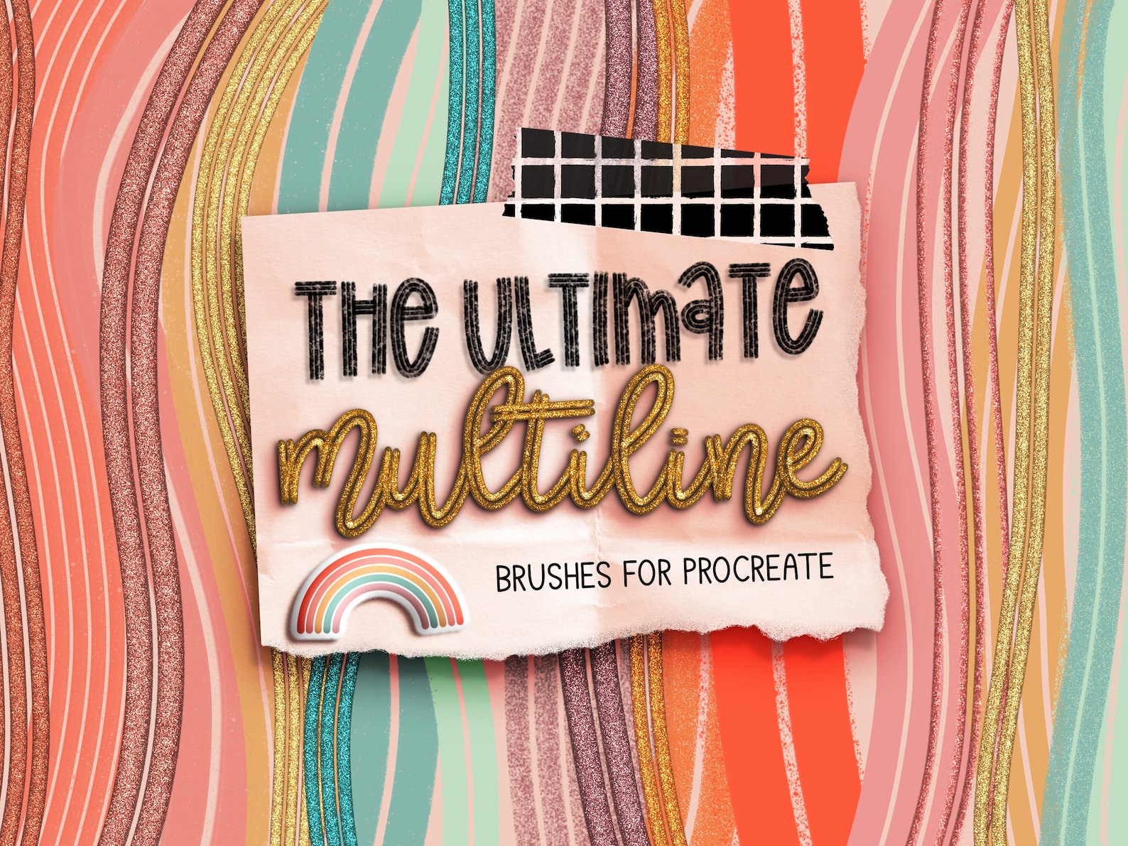 Multi Line Procreate Brushes Procreate Set Procreate Etsy