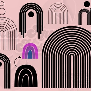 Rainbow Procreate Stamps and Color Palette Bundle for Digital Art on ...