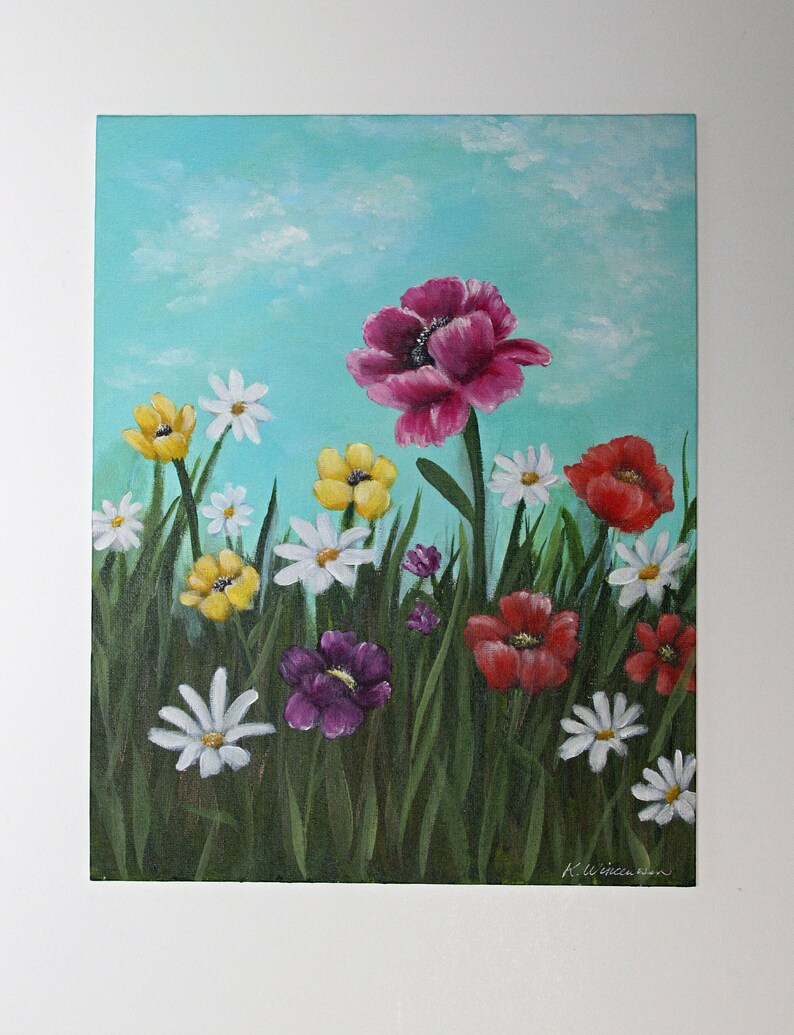 First Day of Spring is an Original Acrylic Painting on an - Etsy