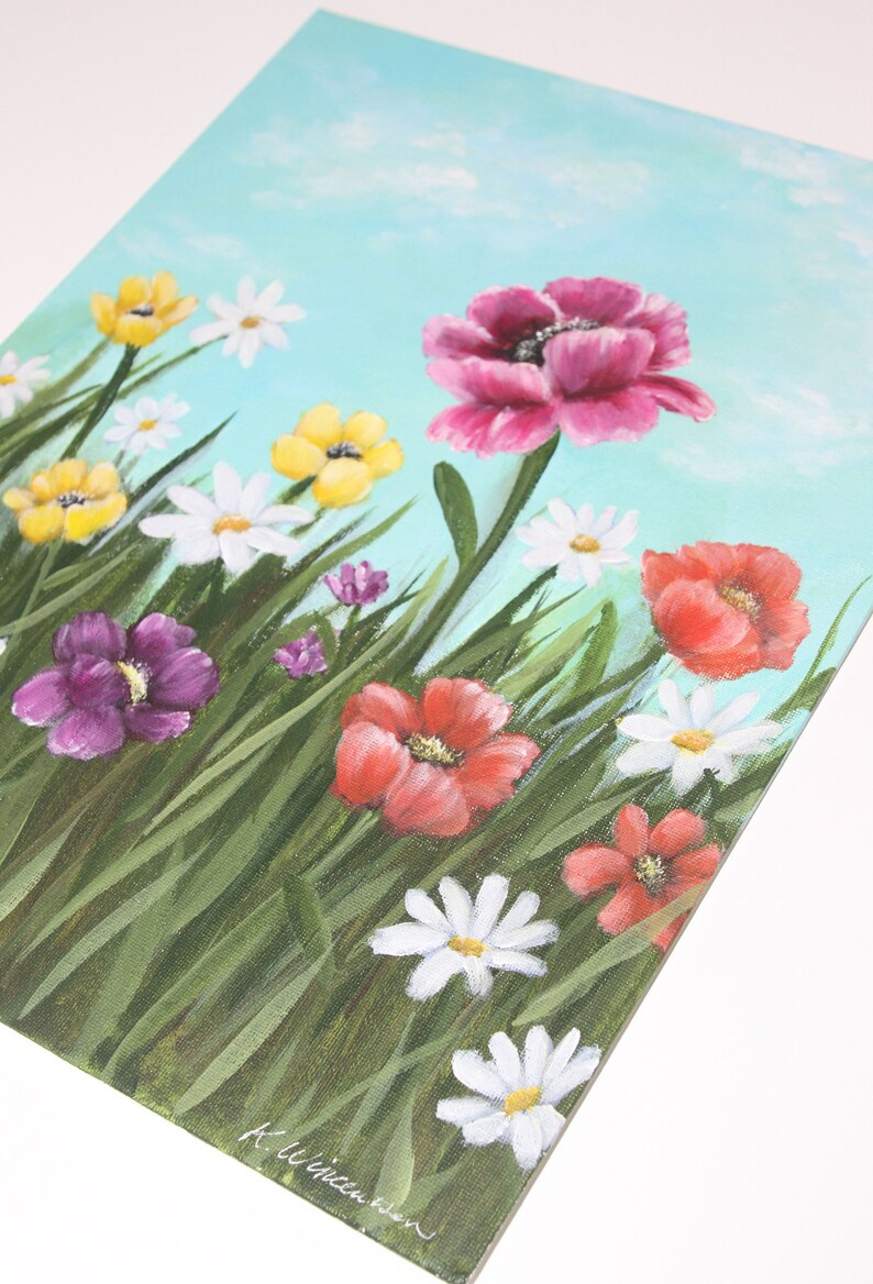 First Day of Spring is an Original Acrylic Painting on an - Etsy