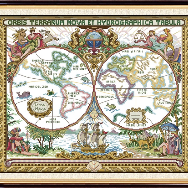 Map Cross Stitch - Etsy