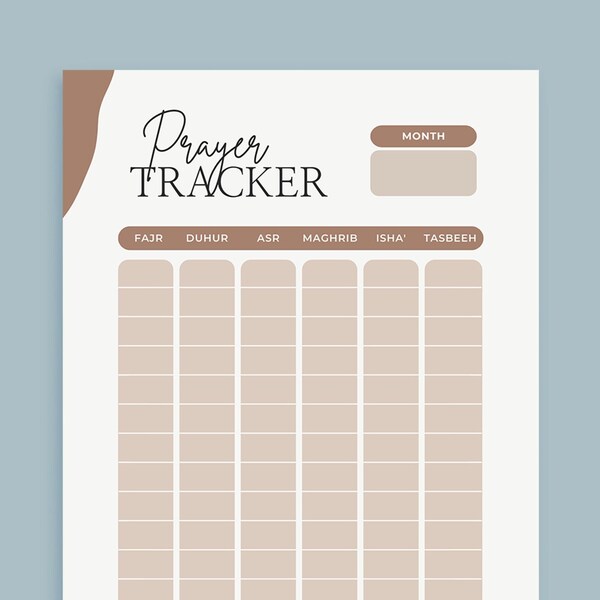Quran Tracker Muslim Quran Reading Tracker Islamic Art Prints MONTHLY ...