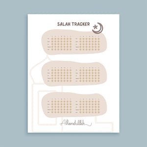 Salah Tracker | Simple Layout | Muslim Prayer Tracker | WEEKLY Salah ...