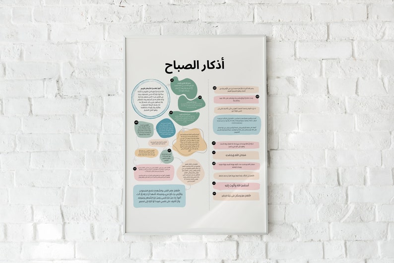 Athkar Assabah Islamic Art Print: Muslim Home Decor (PDF Download) - Etsy