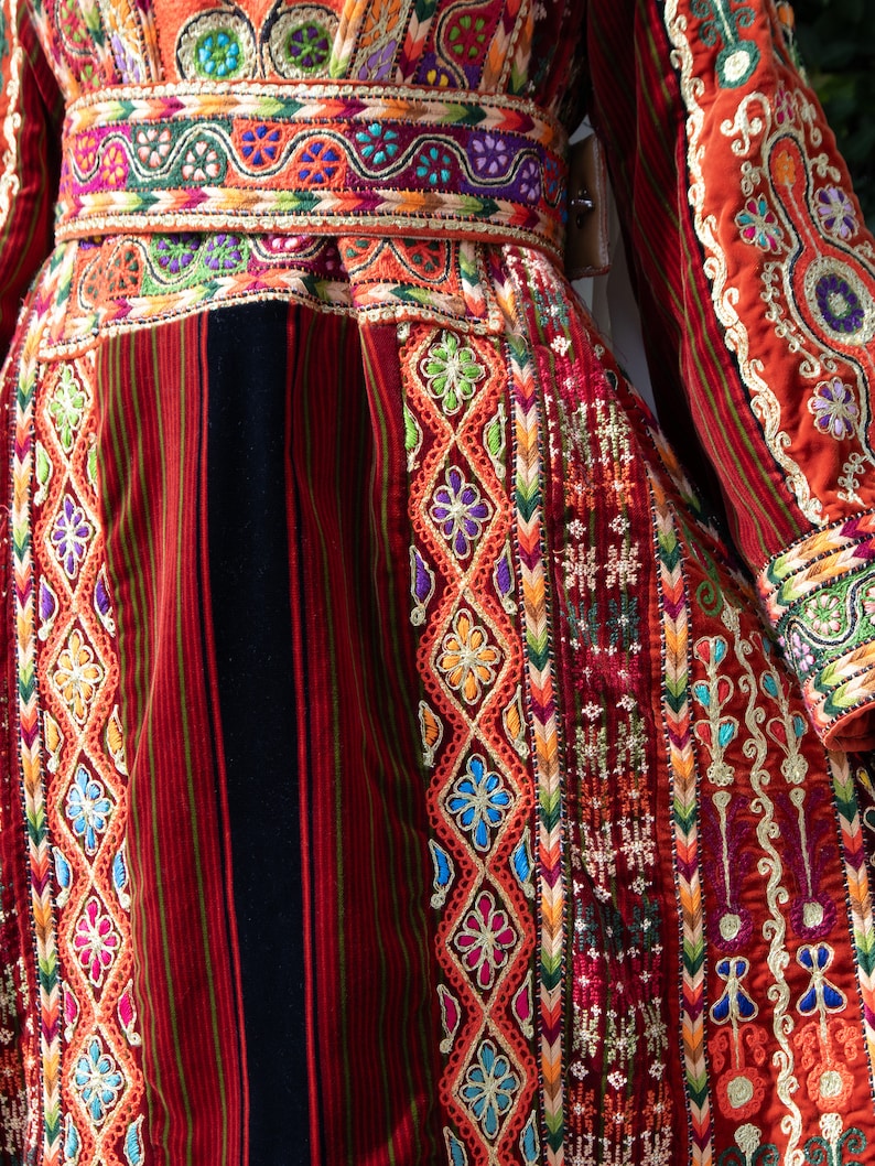 Unique Traditional Palestinain Thob Palestinian Wedding Handmade ...