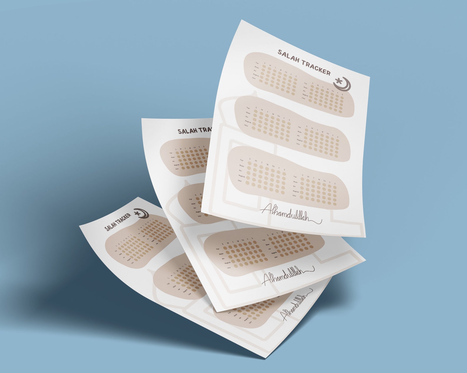 Salah Tracker | Simple Layout | Muslim Prayer Tracker | WEEKLY Salah ...