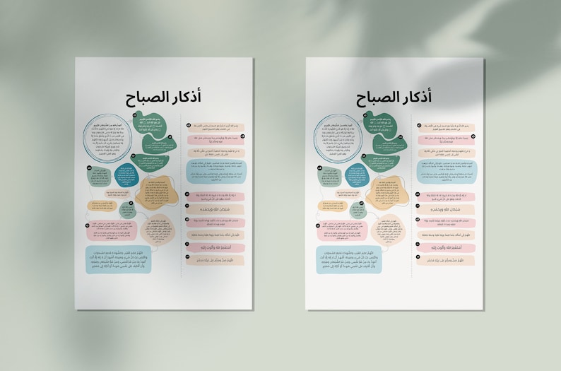 Athkar Assabah Islamic Wall Art Islamic Decor PDF Print Download Eid Gift Poster on Desk Decor ...