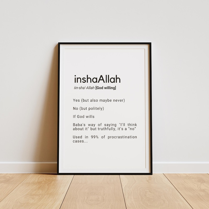 Arabic Wall Art Funny - Etsy