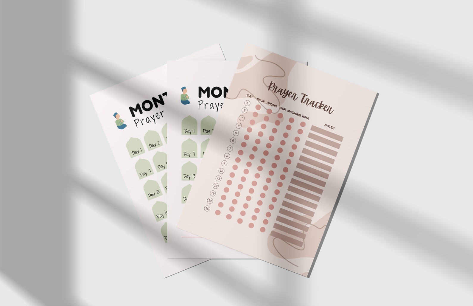 Salah Tracker Muslim Prayer Tracker Salah Tracker - Etsy